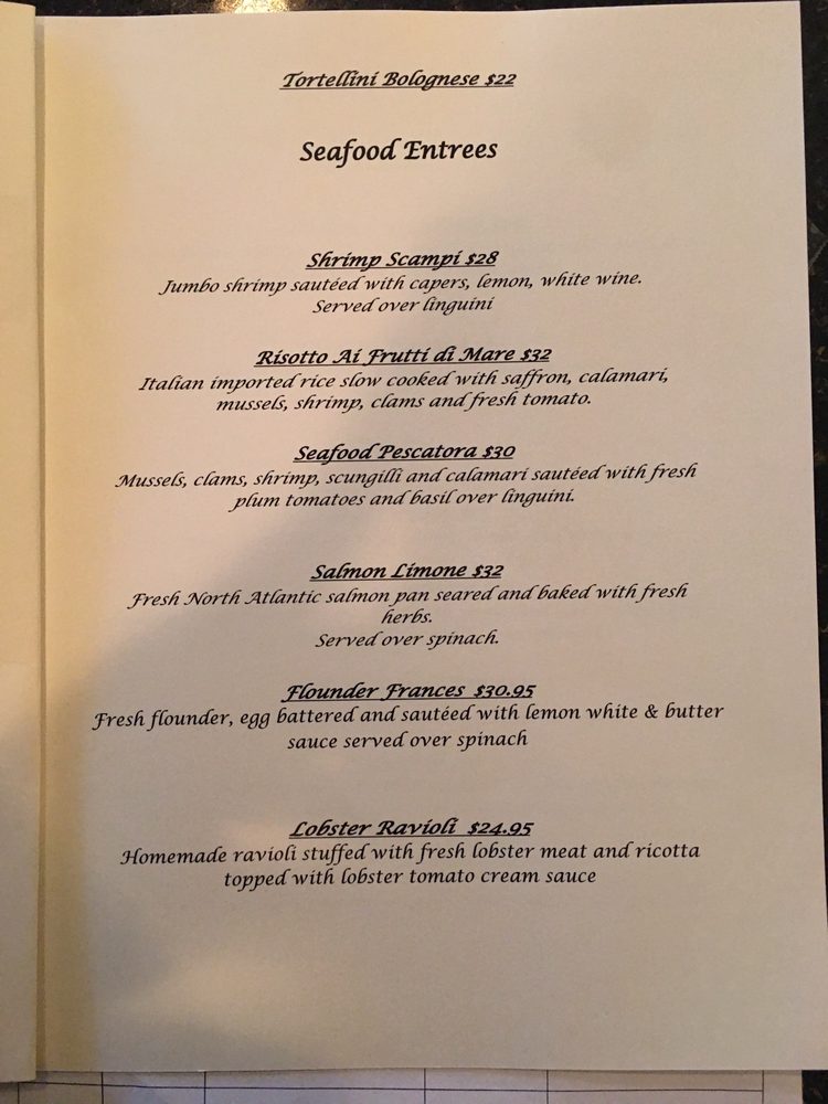 Renatos And Josephines Restaurant Menu: Delicious Italian Cuisine Awaits