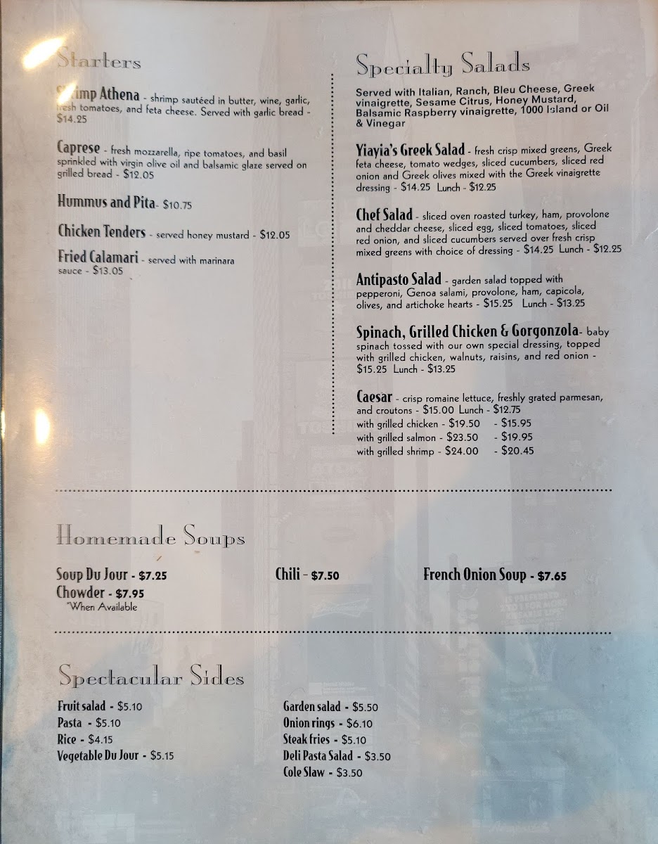 Time Square Diner Menu: Classic Diner Delights in Melbourne, FL
